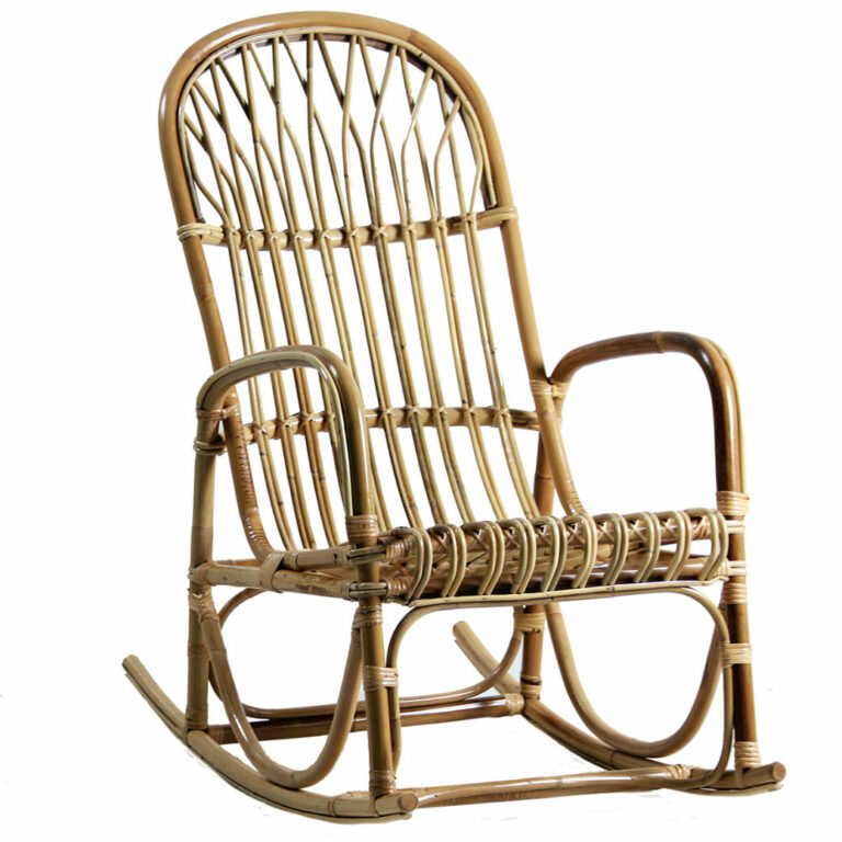 Rocking chair en rotin - Fauteuil basculant rotin haut de gamme
