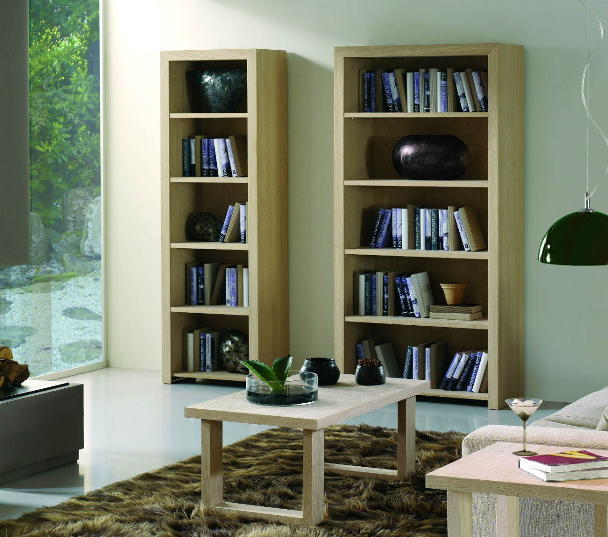 Bibliothèque design en bois - Brin d'Ouest