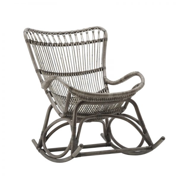 Rocking chair rotin vintage Sika Design - Brin d'Ouest