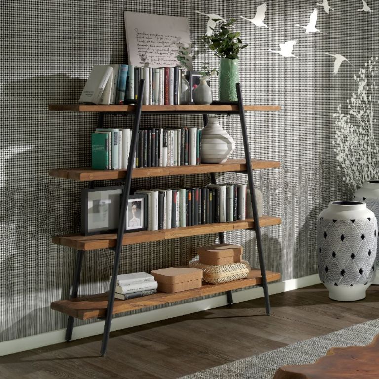 Etagere fer et bois destructurée - Brin d'ouest